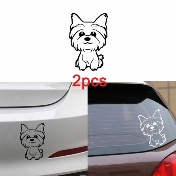 Wall Decor | Two Yorkie Yorkshire Terrier Decal | Poshmark